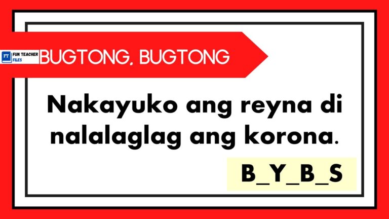 Bugtong Flashcards - Fun Teacher Files