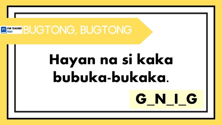 Bugtong Flashcards - Fun Teacher Files