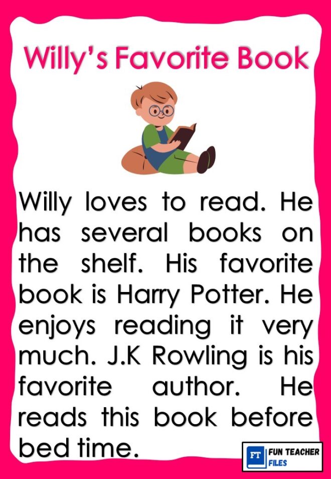 English Reading Passages Set 11 - Fun Teacher Files