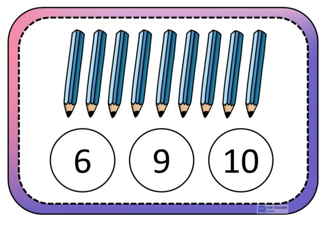 Counting│Numbers 1 to 10 Activity Cards - Fun Teacher Files