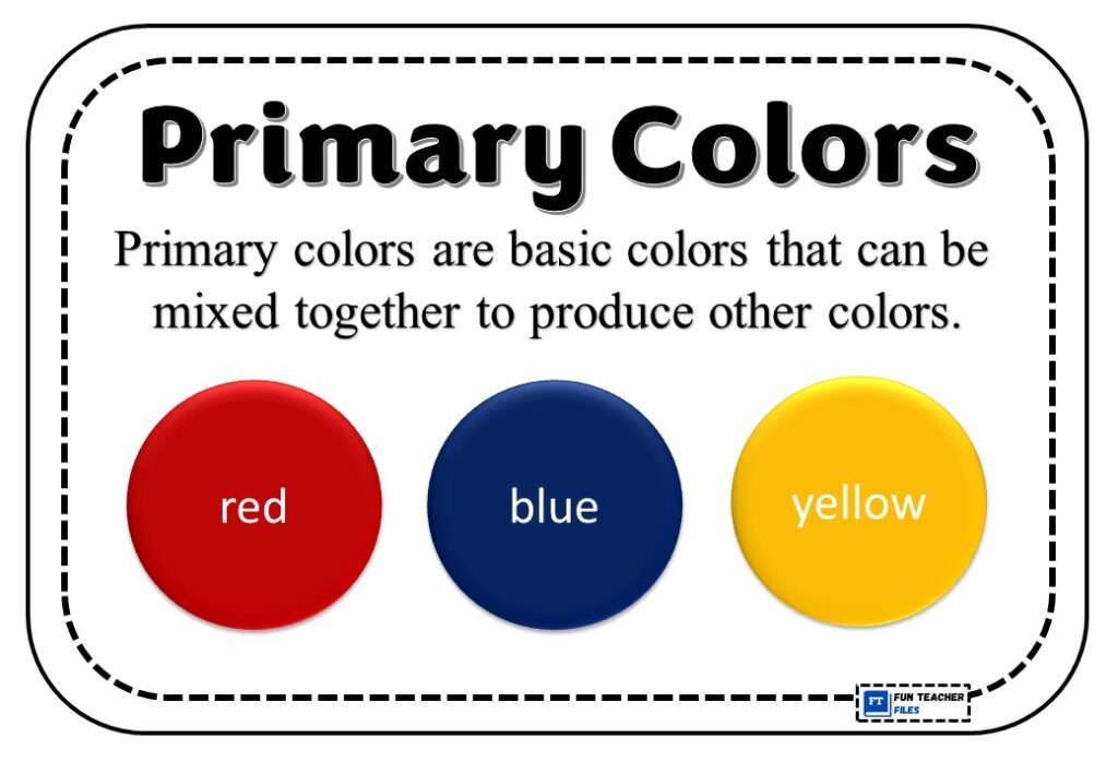 Primary and Secondary Colors - Fun Teacher Files
