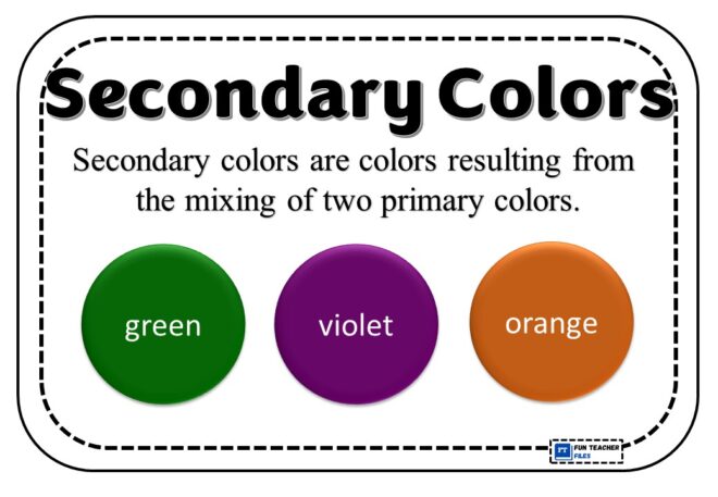 Primary and Secondary Colors - Fun Teacher Files