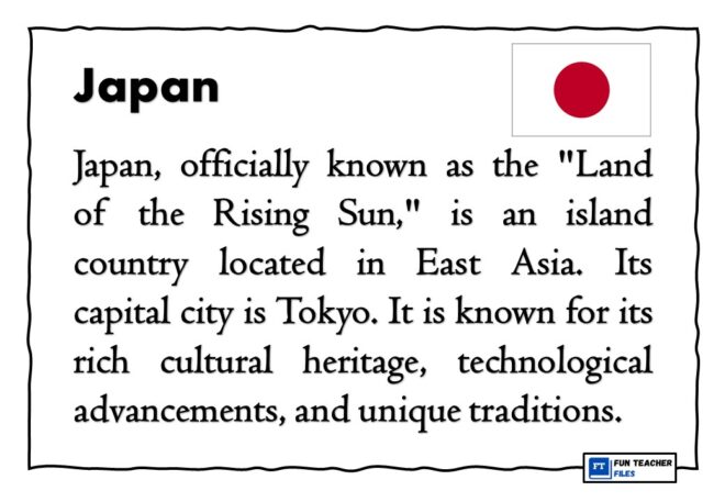 Reading Passages about Asian Countries - Fun Teacher Files
