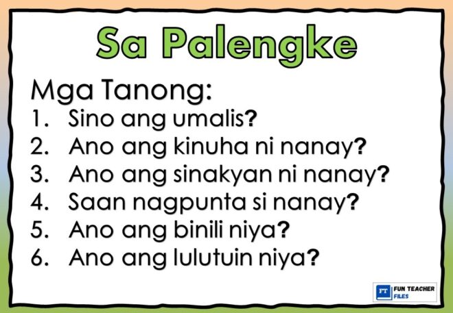 Filipino Reading Materials with Comprehension Questions Set 2 - Fun ...