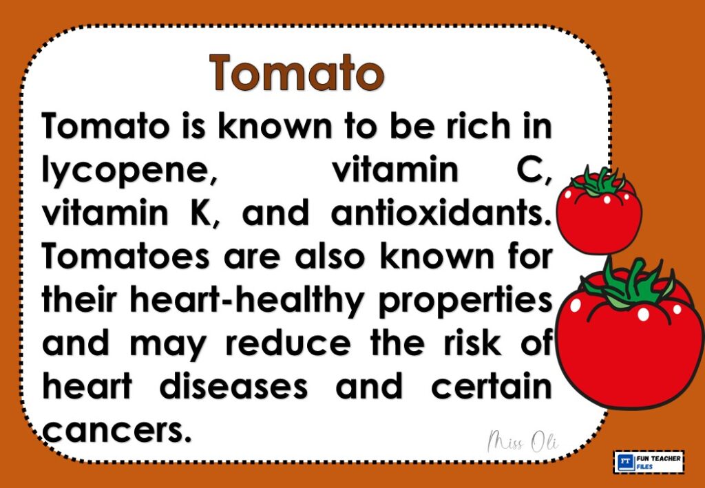 Reading Passages about Vegetables - Fun Teacher Files