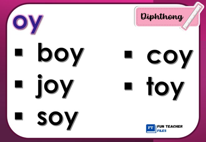 Diphthong Chart 1 - Fun Teacher Files