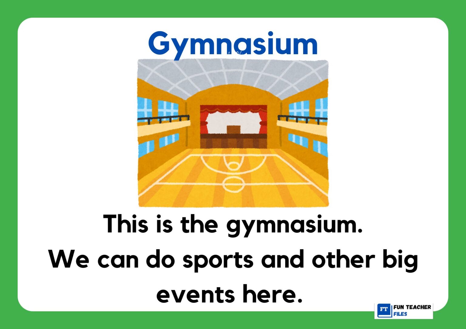 Places in School Flashcards - Fun Teacher Files