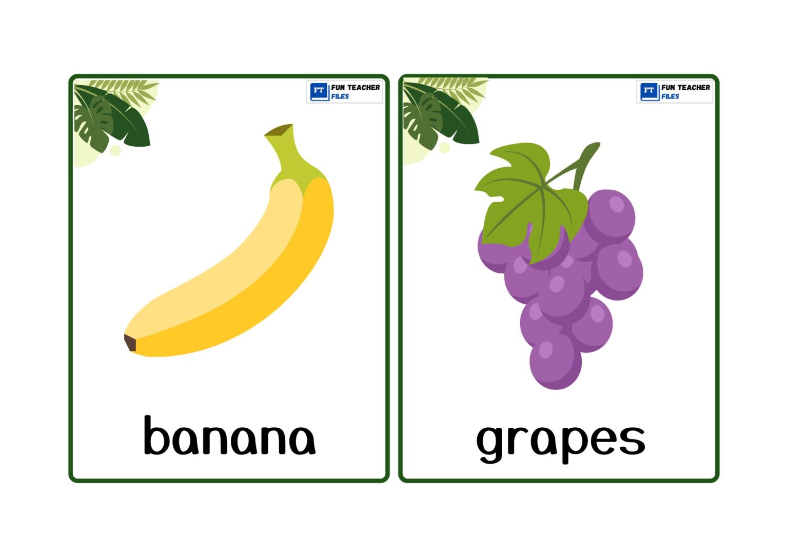 Fruit Flashcards Set 2 - Fun Teacher Files
