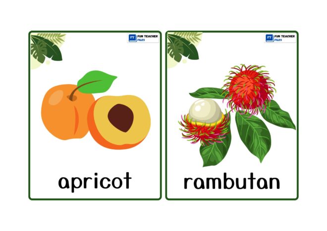 Fruit Flashcards Set 2 - Fun Teacher Files