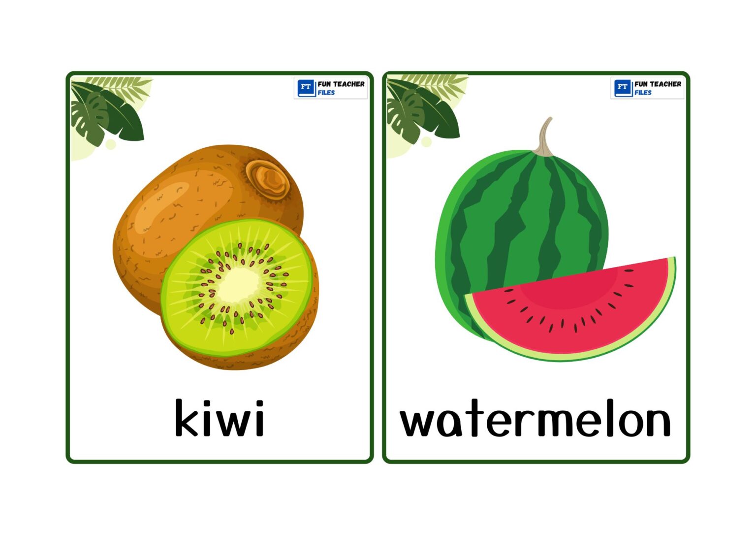 Fruit Flashcards Set 2 - Fun Teacher Files