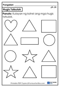 Hugis Tatsulok Worksheet 4 - Fun Teacher Files