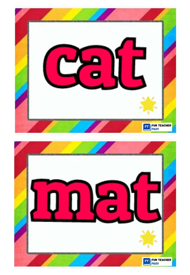 CVC Flashcards Set 1 - Fun Teacher Files