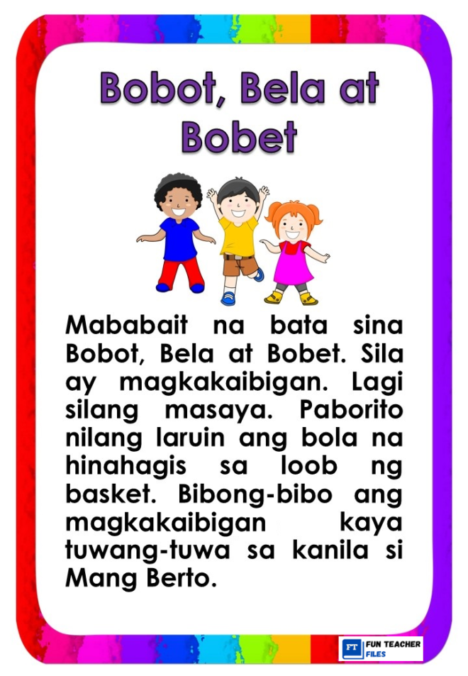 Filipino Reading Passages Set 12 - Fun Teacher Files