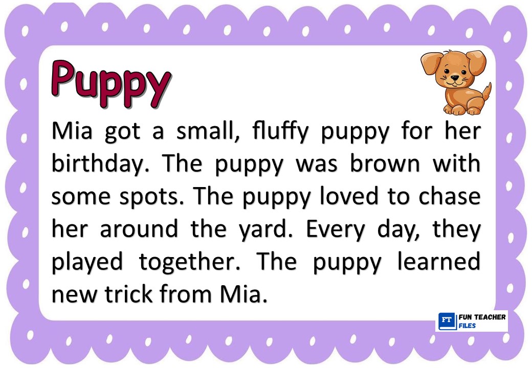 English Reading Passages 20 - Baby Animals - Fun Teacher Files