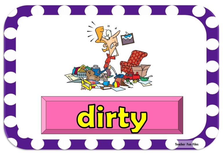 Adjectives Flashcards Set 1 - Fun Teacher Files