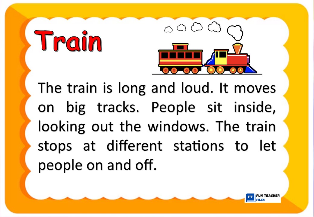 English Reading Passages Set 17 – Transportation - Fun Teacher Files