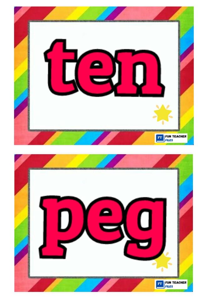 CVC Flashcards Set 1 - Fun Teacher Files