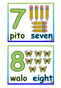 Number Flashcards English & Filipino Set 1 - Fun Teacher Files
