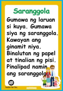 Filipino Reading Materials for Kindergarten - Fun Teacher Files
