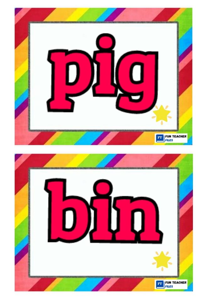 CVC Flashcards Set 1 - Fun Teacher Files