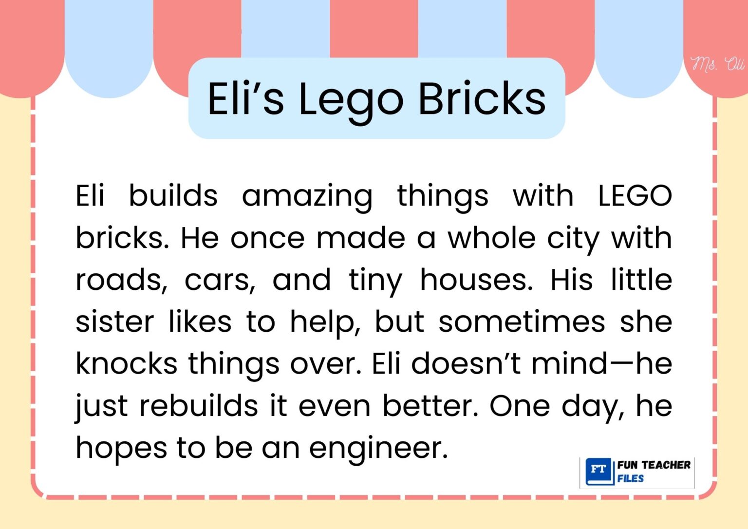 English Reading Passages about Hobbies Set 23 - Fun Teacher Files