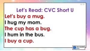 CVC Reading Words and Sentences - Fun Teacher Files