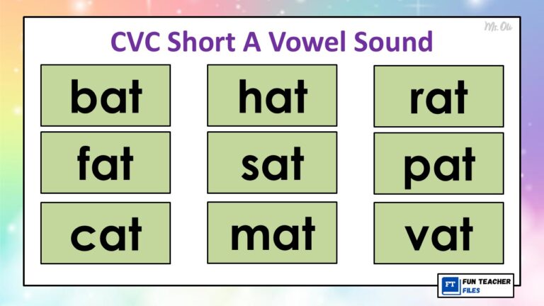 CVC Reading Words and Sentences - Fun Teacher Files