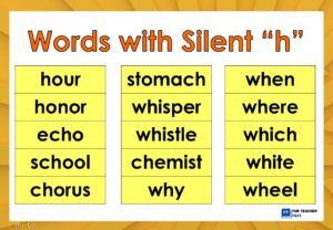 Word Family Words with Silent h 1 - Fun Teacher Files
