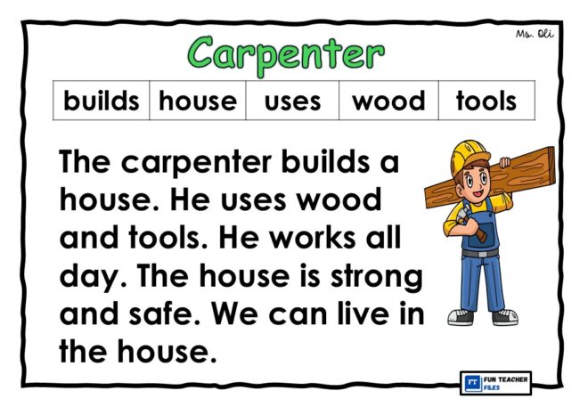 Reading Practice with Sight Words Set 10 – Jobs - Fun Teacher Files