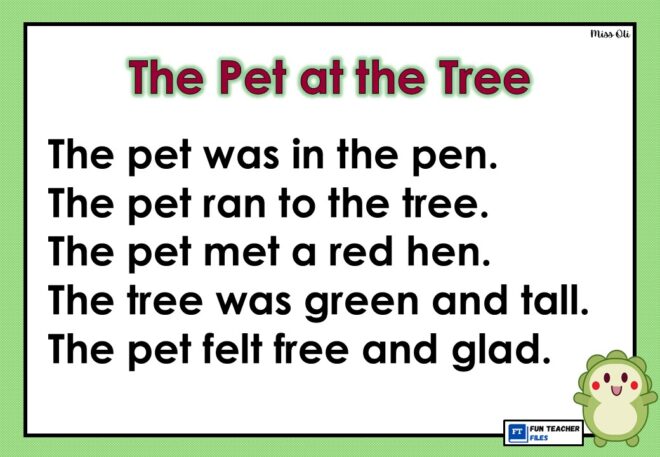 Short and Long Vowel Sounds Reading Practice 1 - Fun Teacher Files
