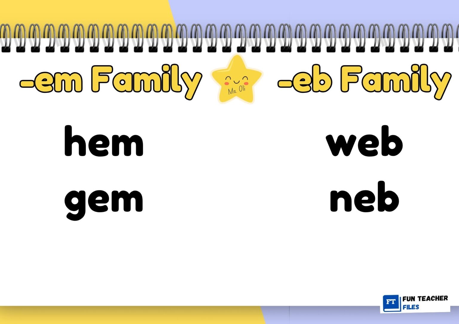 CVC Short E Word Family Set 1 - Fun Teacher Files